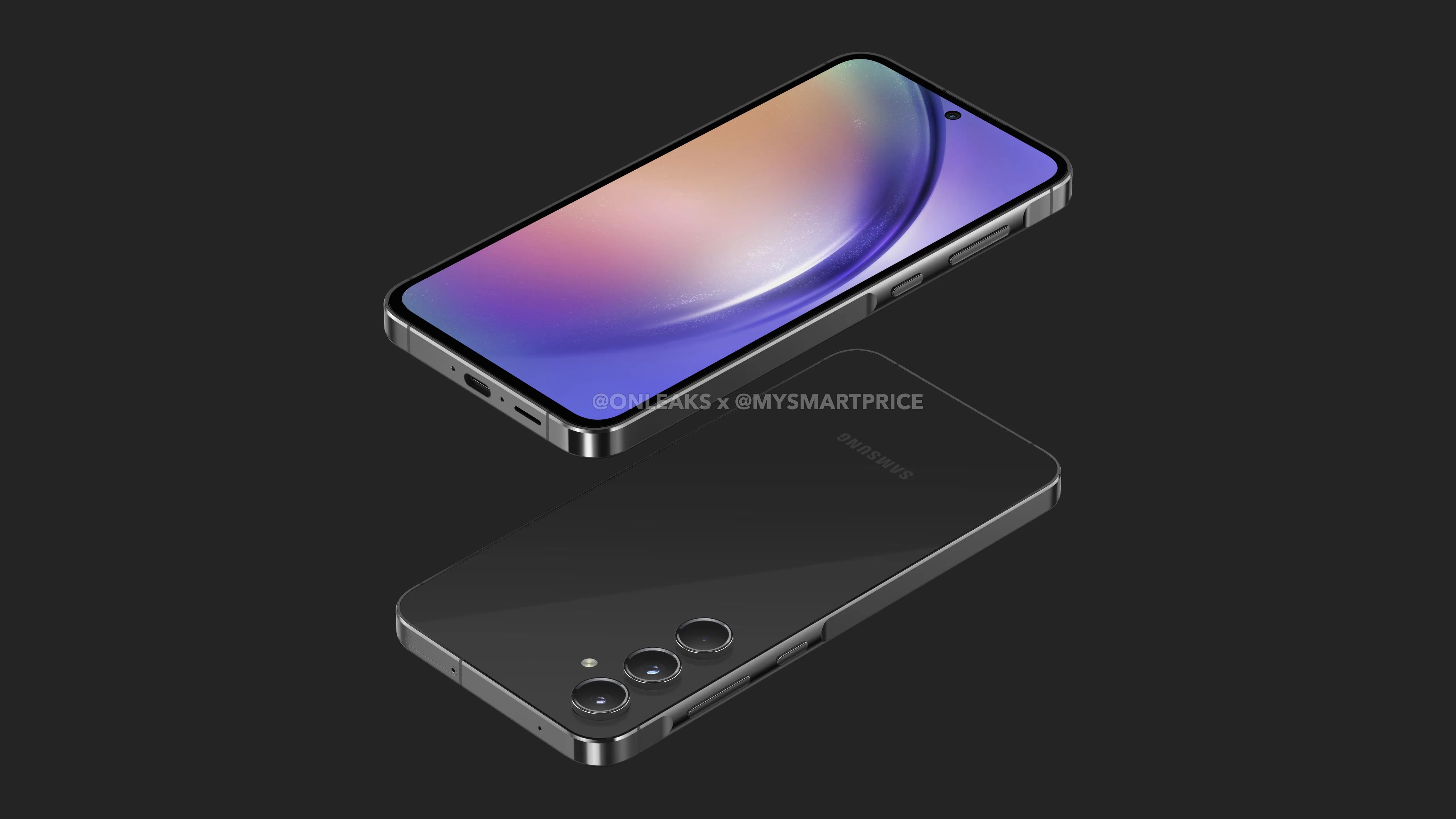 Samsung Galaxy A55渲染圖與規格曝光，與三星 A54規格差異在哪？
